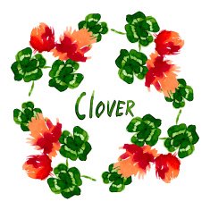 Floral Pattern Clover Flowers N2 free image download