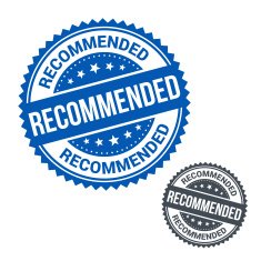 Vector stamp recommended Use for label sign or sticker free image download