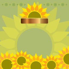 Sunflower label free image download