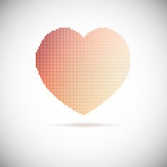 Heart halftone free image download