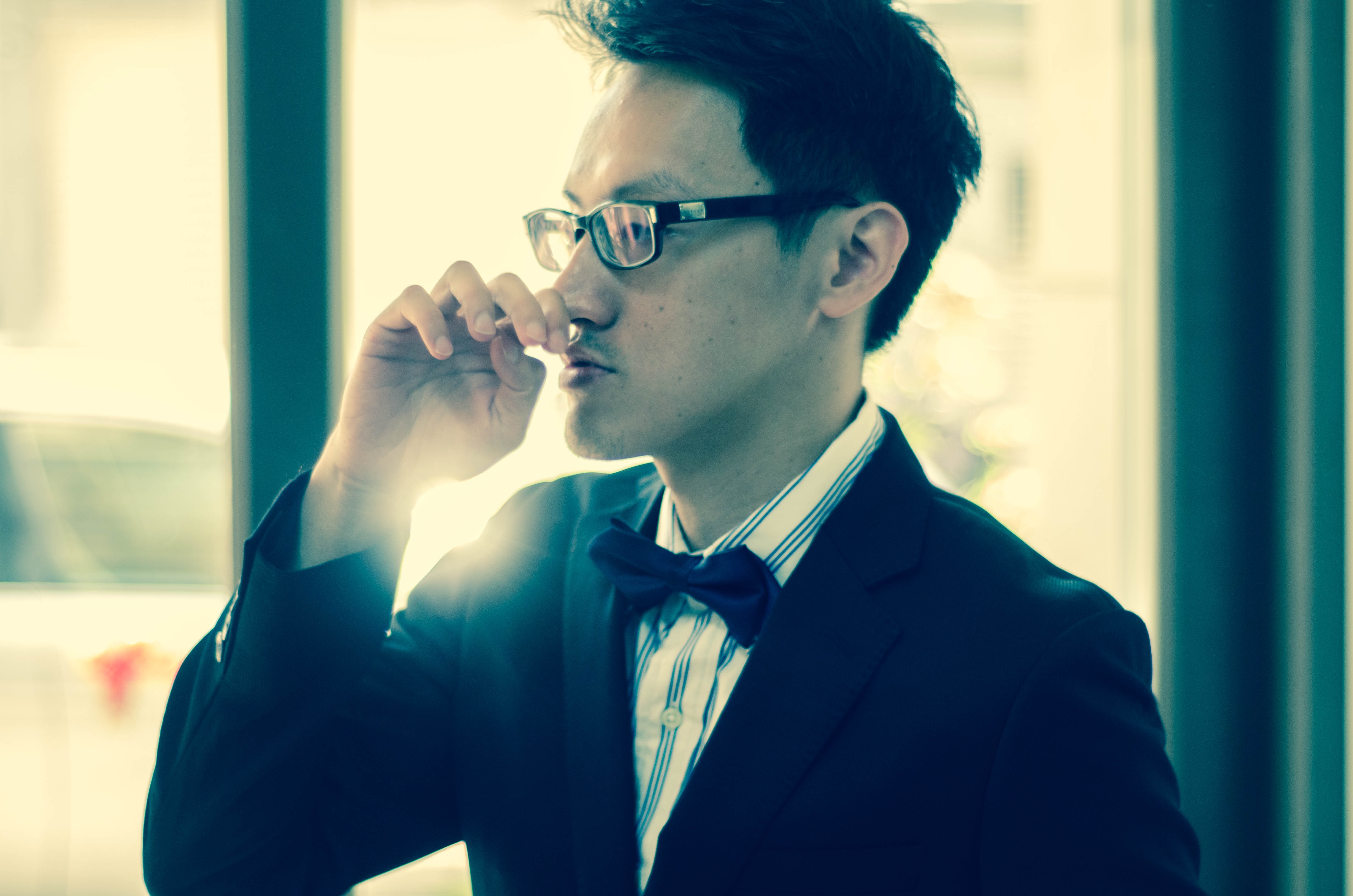 Profile portrait of the groom free image download