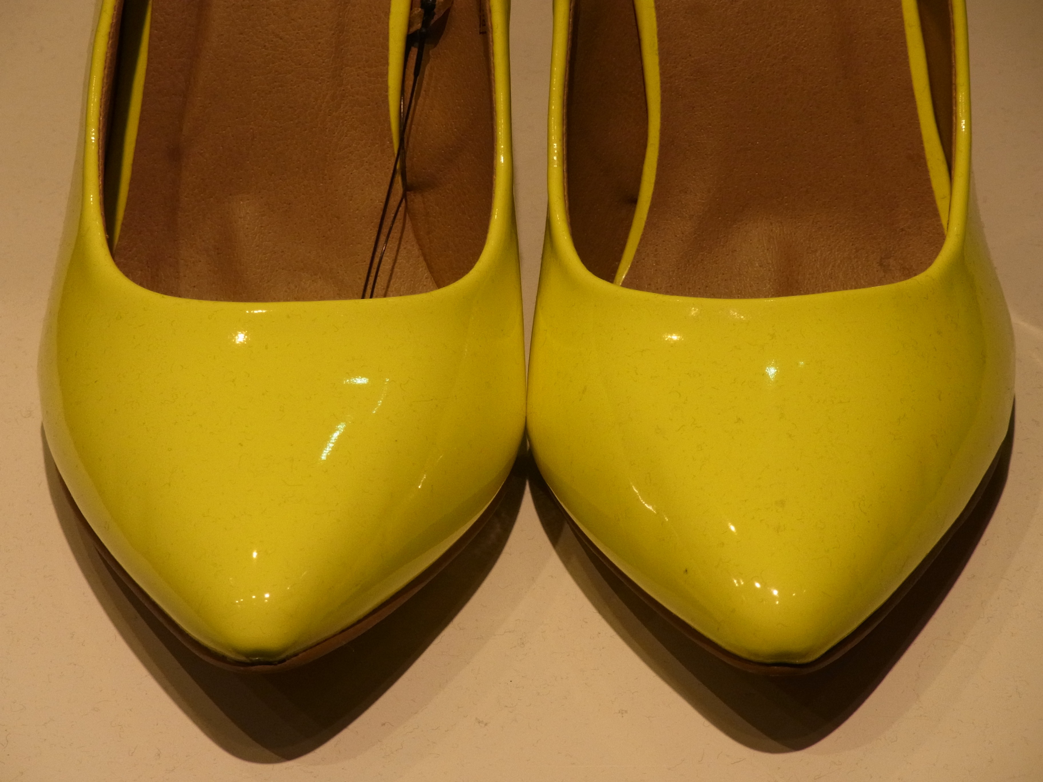 Yellow high heel shoes free image download