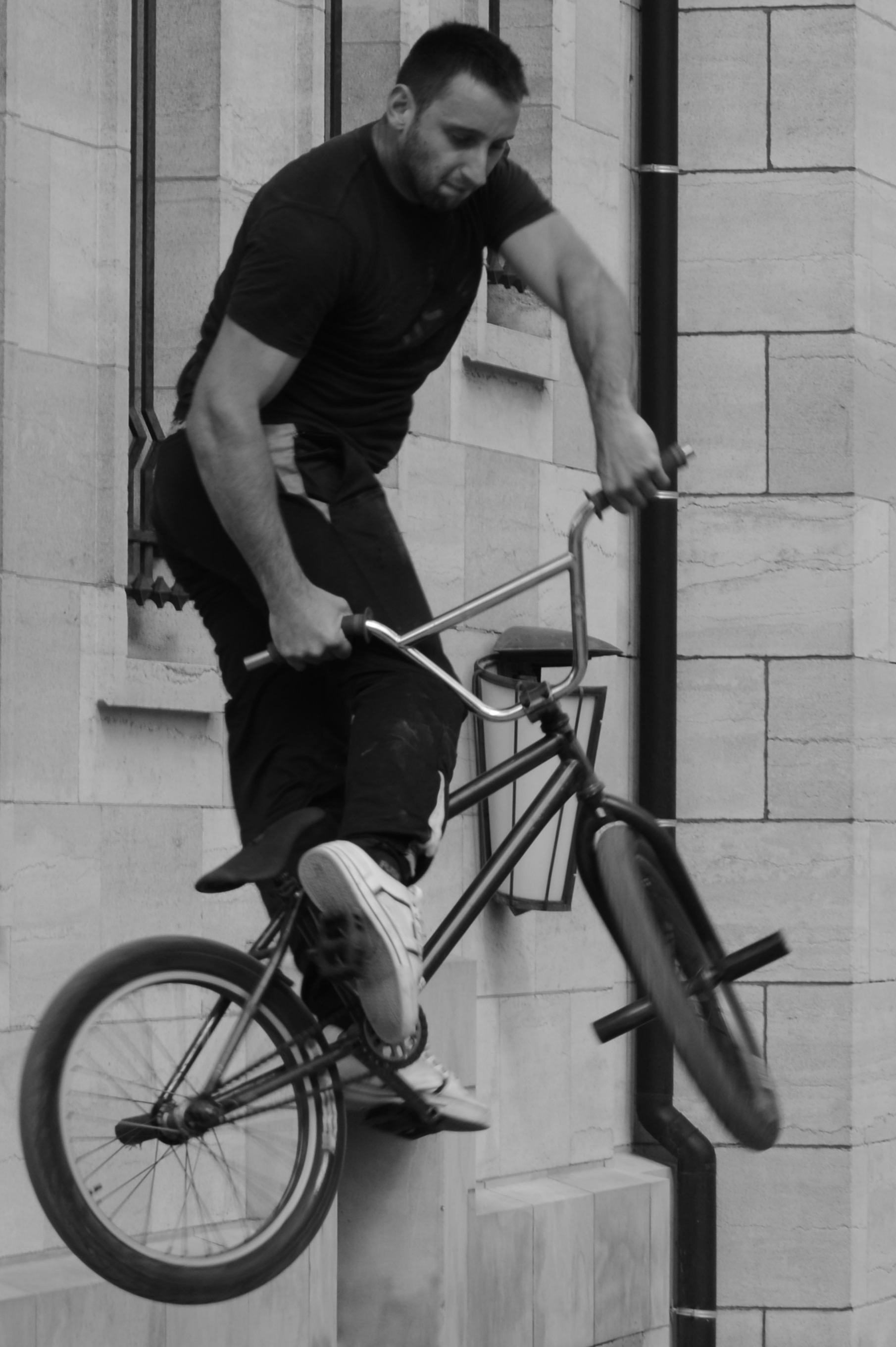 Freestyle rider on bicycle free image download