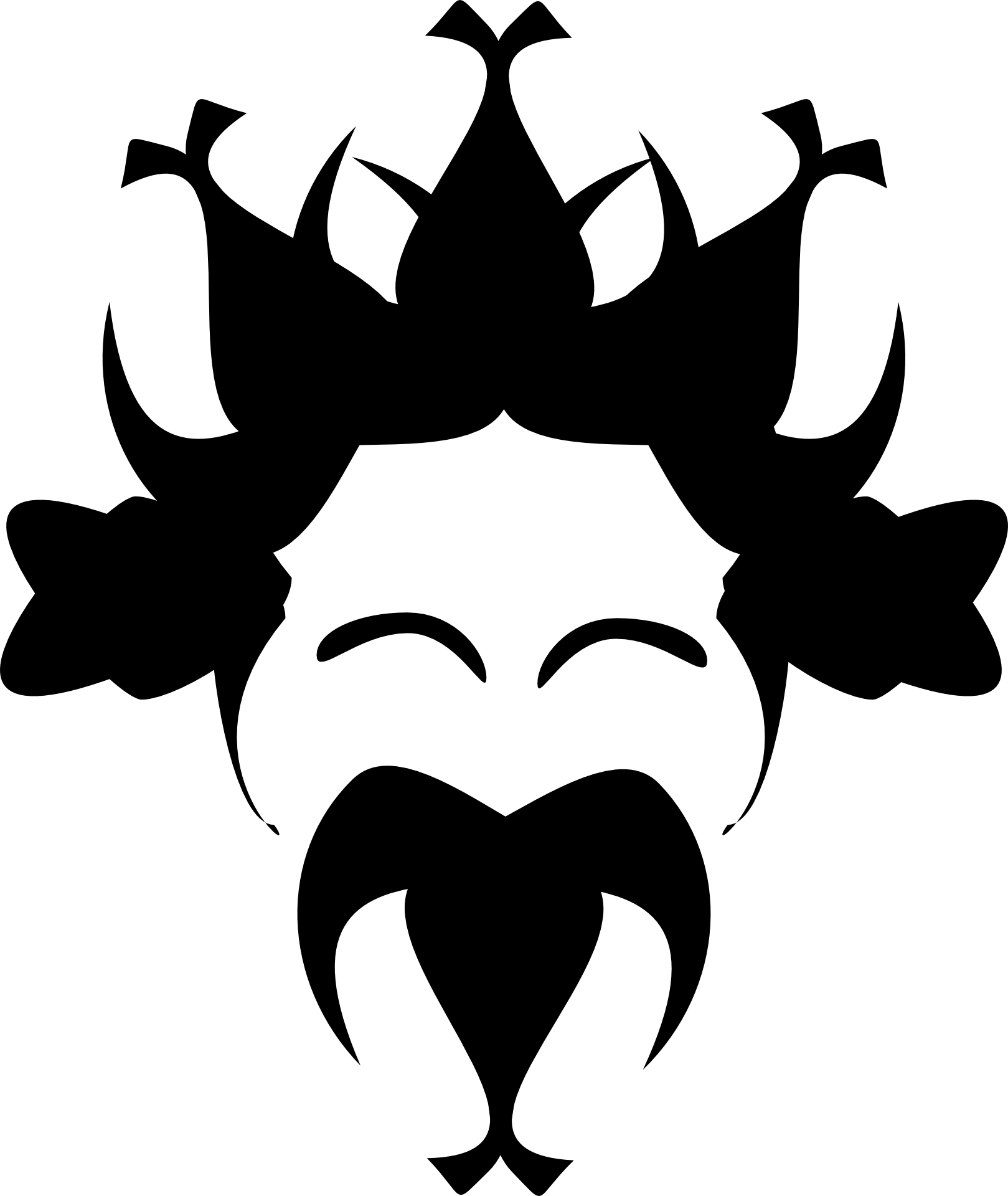 Face of an ordinary man as a graphic illustration free image download