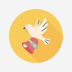 Wedding bird flat icon with long shadow eps10 N34 free image download