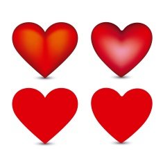 Different types of hearts free image download