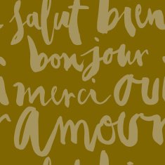Seamless pattern of French words N2 free image download