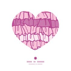 Vector pink ruffle fabric stripes heart silhouette pattern frame free ...