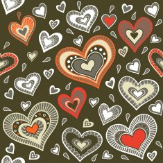 Military pattern with hearts free image download