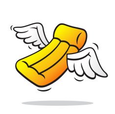 Vector flying mattress free image download