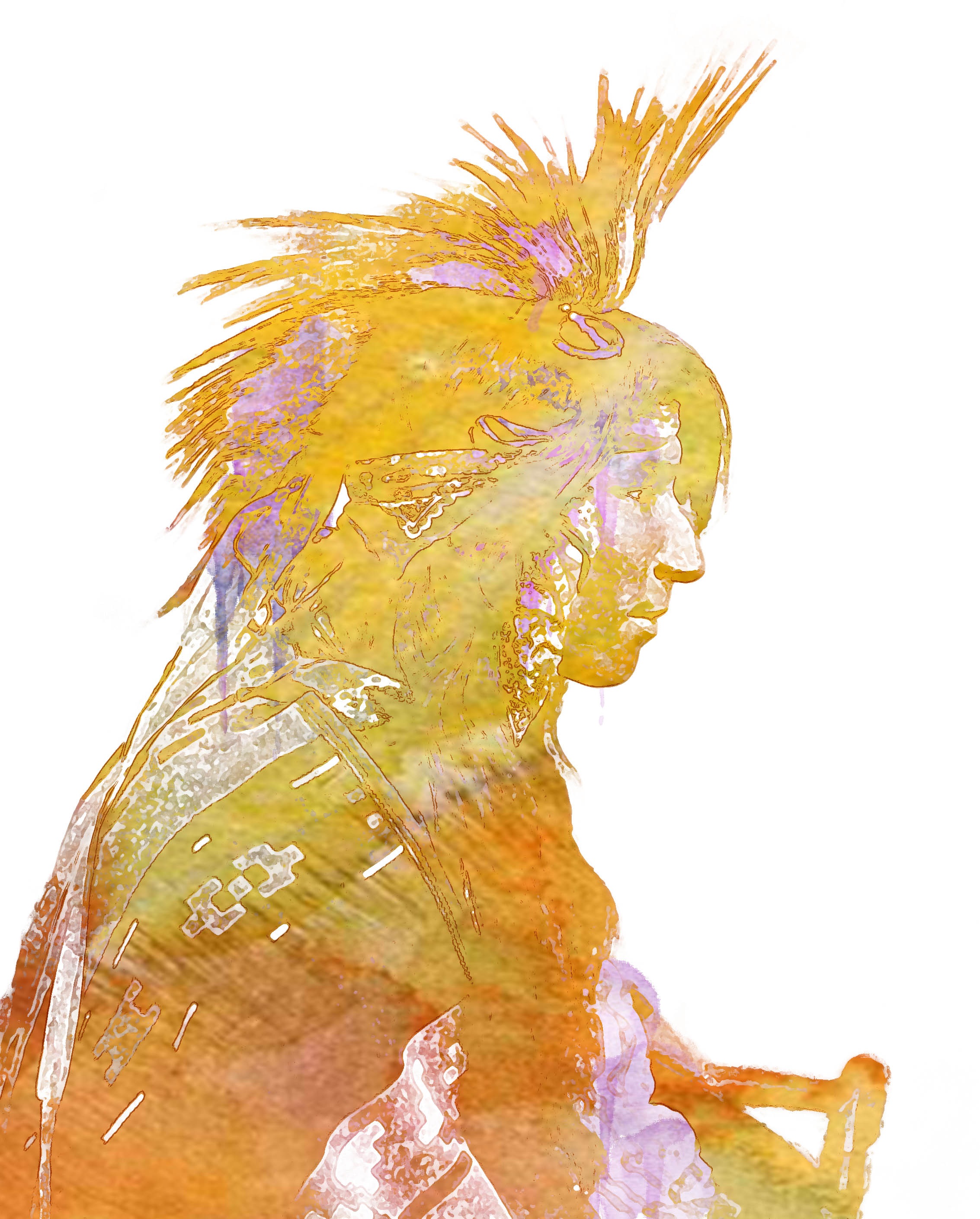 Indian watercolor painting free image download