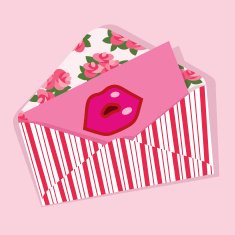 Kiss Letter free image download