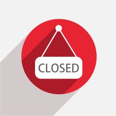 Vector modern closed red circle icon free image download