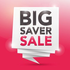 BIG SAVER SALE poster design element free image download