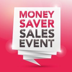 THE MONEY-SAVER SALES EVENT poster design element free image download