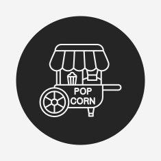 Shopping cart line icon N28 free image download