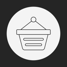 Web shopping cart line icon N3 free image download