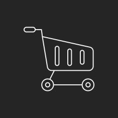 Web shopping cart line icon N6 free image download