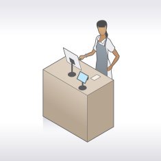 Cashier Illustration free image download