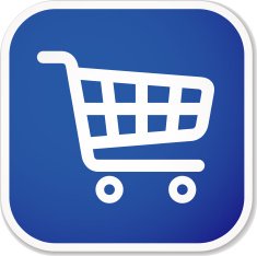 Shopping cart sticker free image download