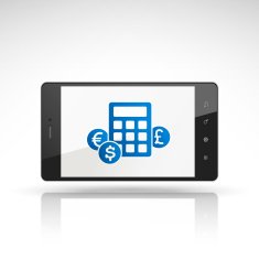 Calculator icon on mobile phone free image download