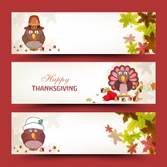 Happy Thanksgiving Day website header or banner set N2 free image download