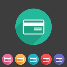 Bank credit card flat icon N3 free image download