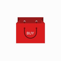 Vector modern shopping buy icon on white N2 free image download