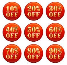 Shopping Discount Sale Buttons free image download