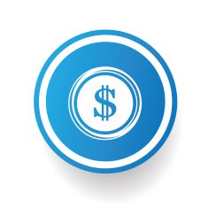 Dollar button vector free image download