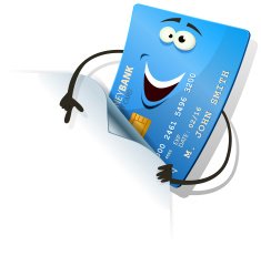 Happy Credit Card Showing Blank Sign free image download