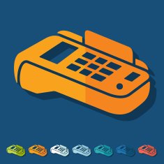Flat design POS terminal N2 free image download