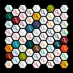 Flat design magnifier N7 free image download