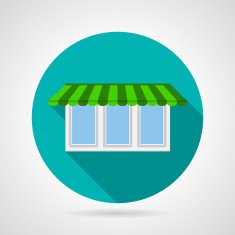 Flat vector icon for awning window free image download