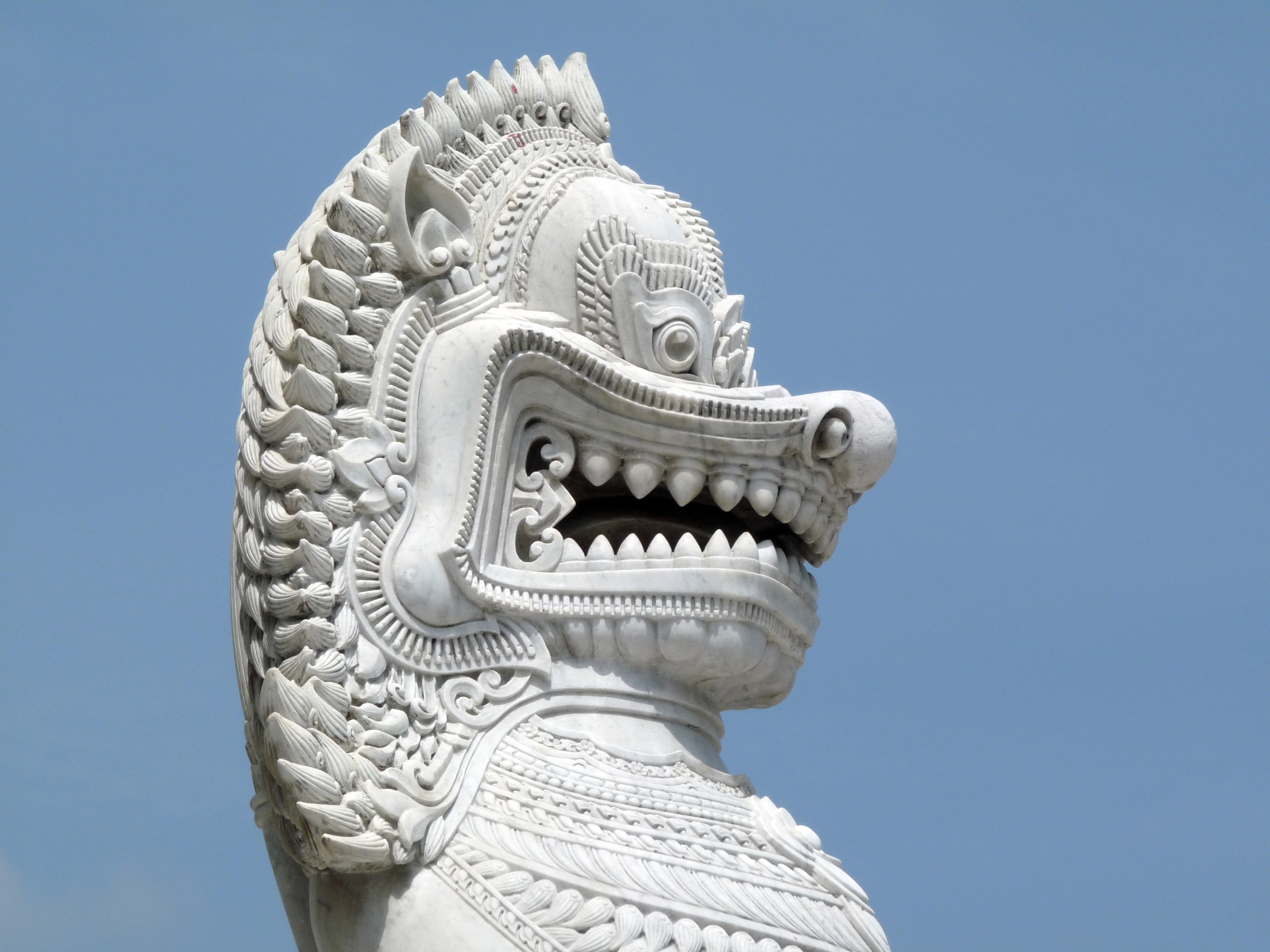 Holy creature head, sculpture, thailand free image download