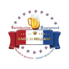 Dutch Beer label with flag the of Holland free image download