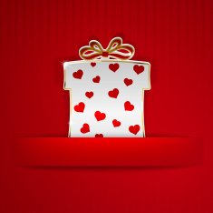 Gift box cut out of paper N2 free image download