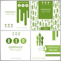 Asparagus labels set free image download
