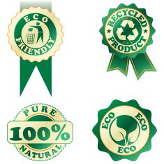 Green stickers free image download