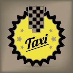 Taxi badge design free image download