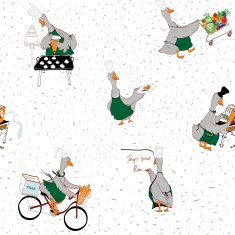 Chef-goose Seamless Pattern free image download