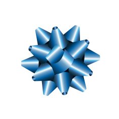 Realistic beautiful blue bow free image download