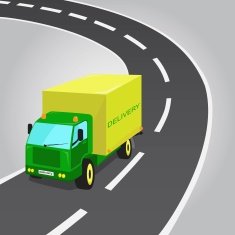 Delivery service map free image download