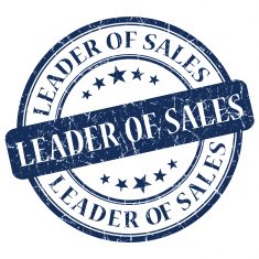Leader Of Sales Blue Stamp free image download
