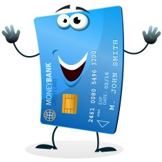 Cartoon Credit Card Character free image download