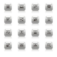 Metal Icons Set free image download