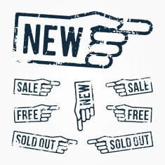Vector set rubber stamps new sale free sold out free image download