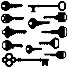 Key Silhouettes free image download