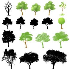 Tree design elements free image download