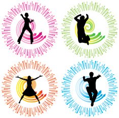 Action silhouettes free image download